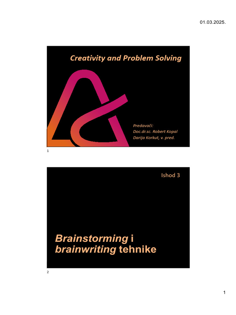 Brain Writing | PDF