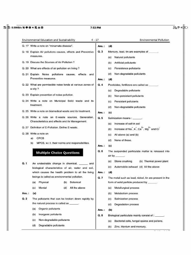 Evs Unit 4 | PDF