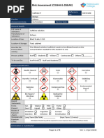 Chemical Risk Assessment Template | PDF | Risk | Dangerous Goods