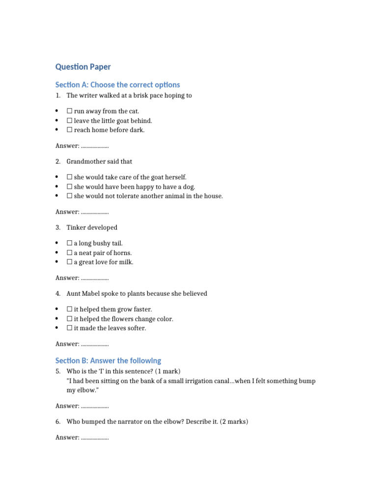 Question Paper | PDF