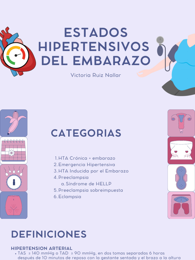 Hipertensión en el Embarazo: Tipos y Manejo | PDF | El embarazo ...