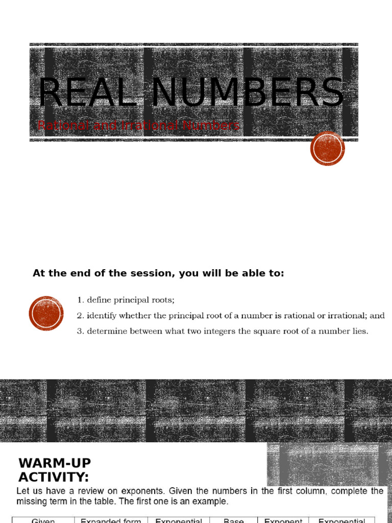 Real Numbers: Rational and Irrational Numbers | PDF