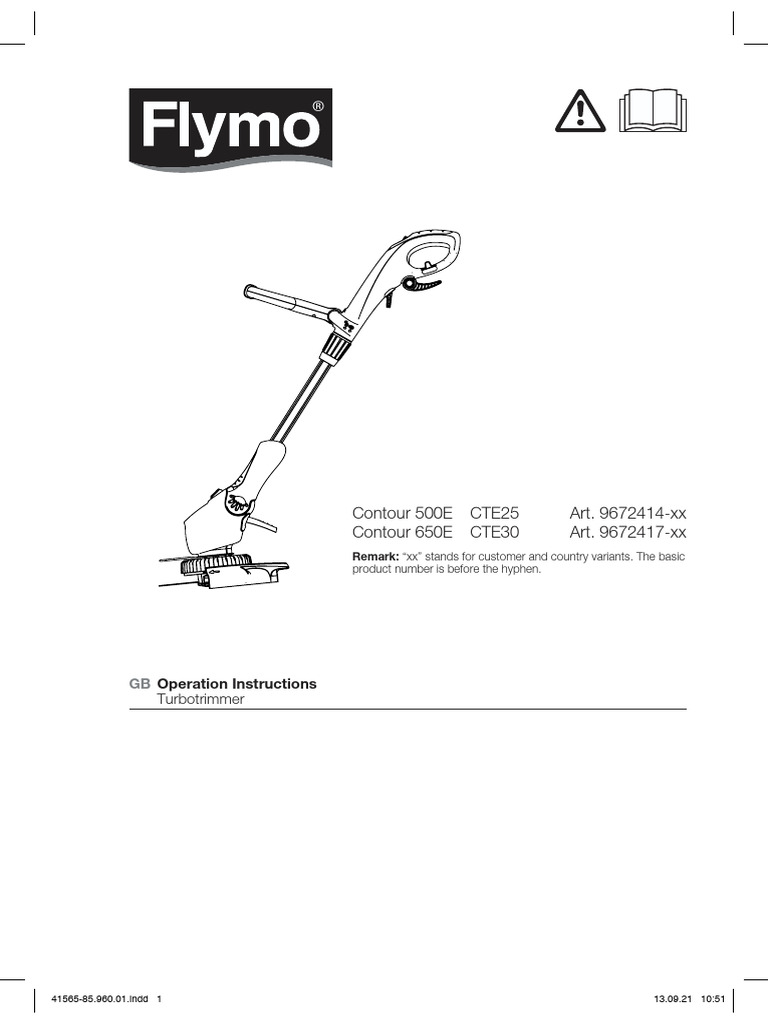 Flymo Contour 500E User Manual | PDF | Incandescent Light Bulb | Mains ...