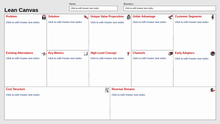UNV211 14 Tugas Lean Canvas Template | PDF