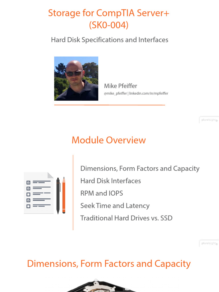 1 Storage For Comptia Server Plus sk0 004 m1 Slides | PDF