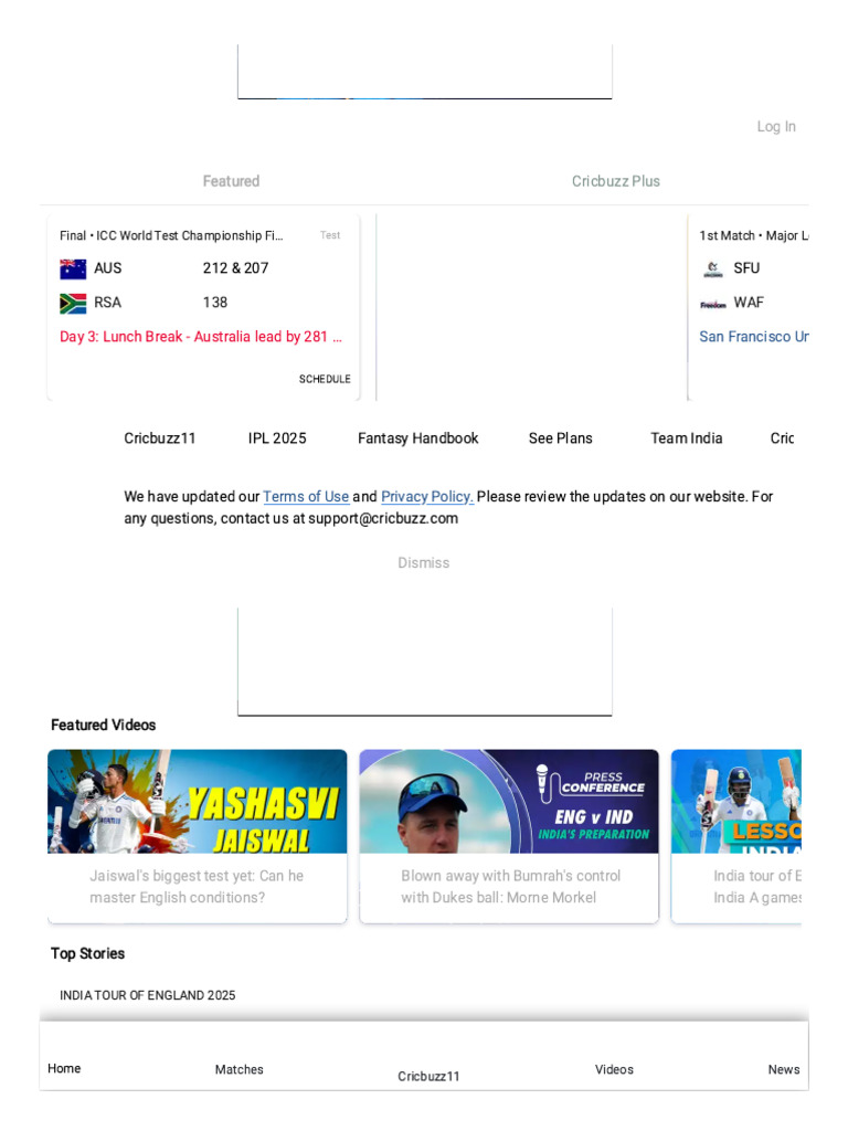 ICC WTC Final 2025 - Live Cricket Score, Schedule, Latest News, Stats ...