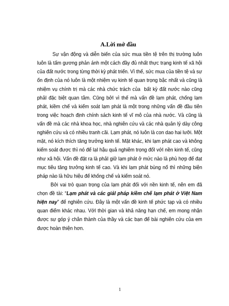 Tailieuxanh Lam Phat Va Cac Giai Phap Kiem Che Lam Phat o Viet Nam Hien ...