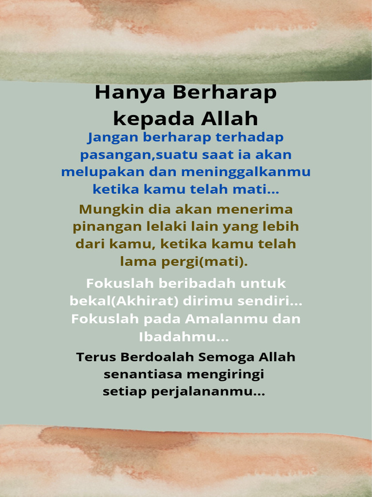 Inspirasi Contoh Sampul Buku Sepanjang Doa | PDF