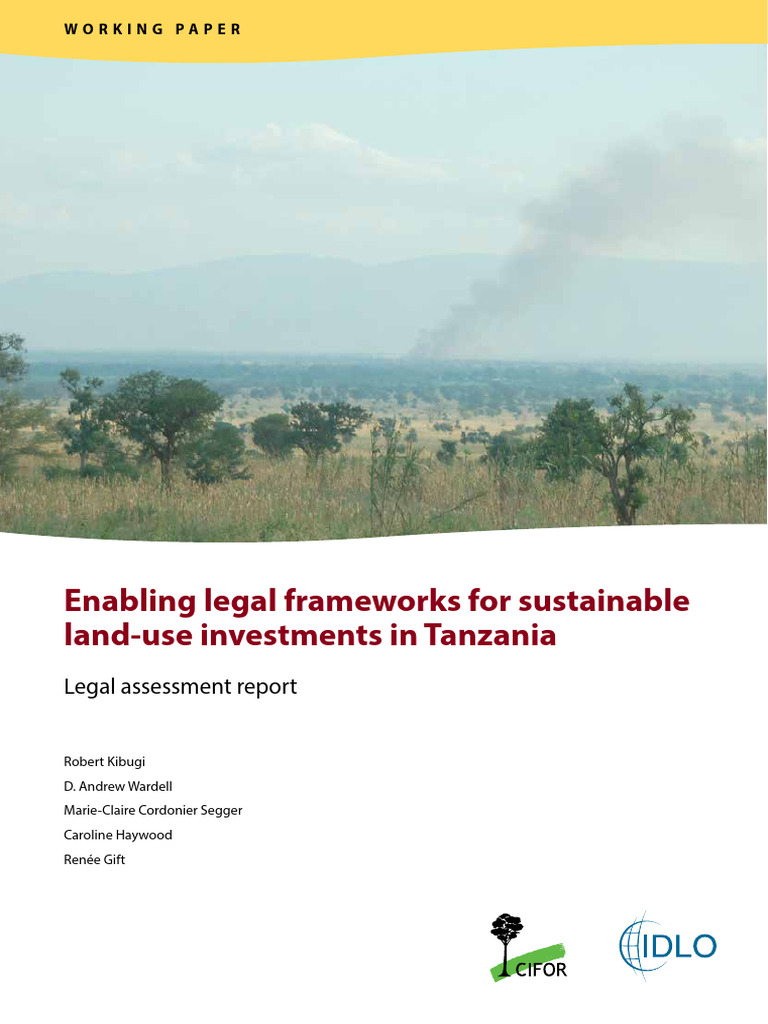 Enabling Legal Frameworks for Sustainable Land-use Investments in ...
