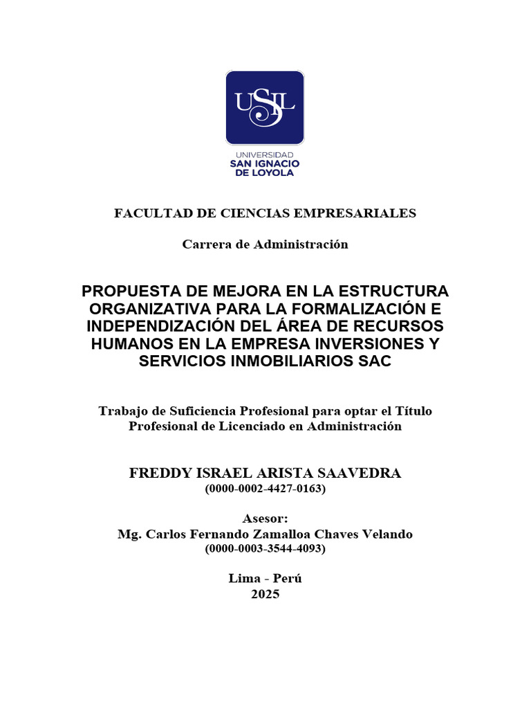 TSP Final | PDF | Gestión de recursos humanos | Business