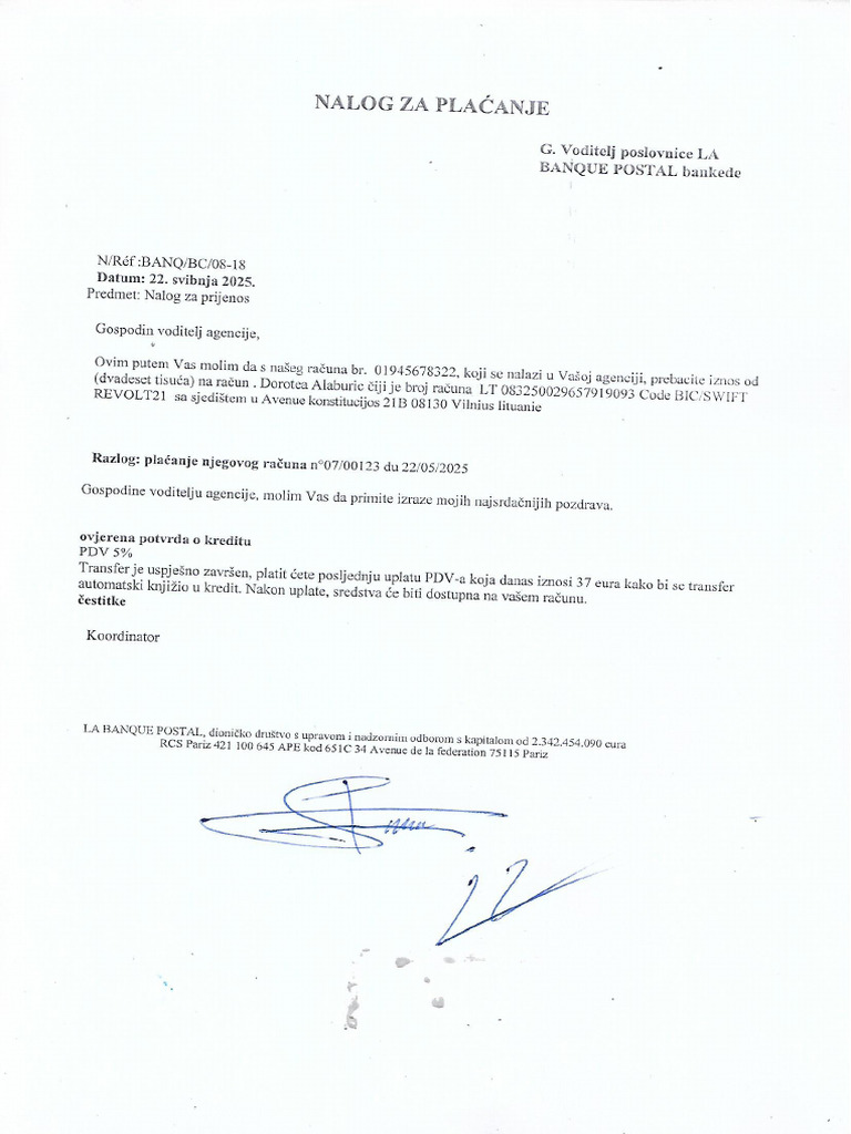 Virement ALABURIC | PDF