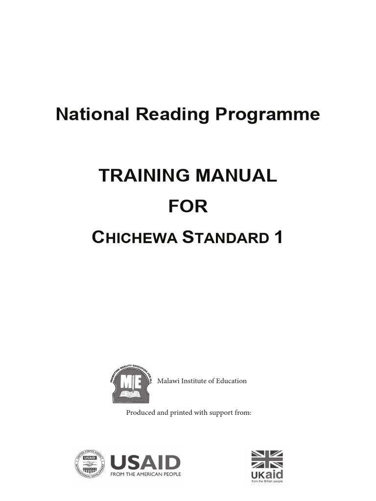 Chichewa Teacher Training Manual - FINAL Aug16 | PDF | Learning ...