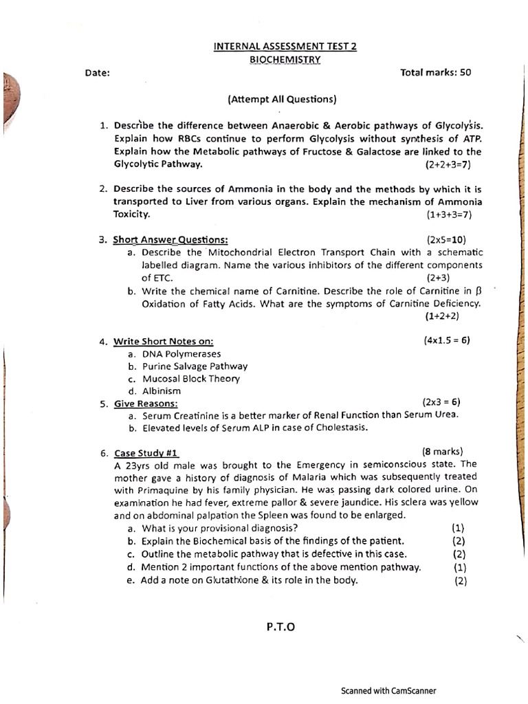 IAT 2 Question Paper | PDF