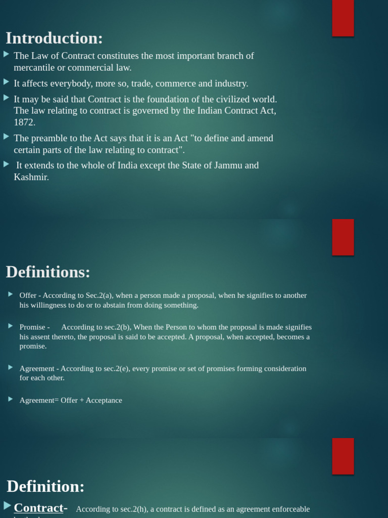 Contract PPT Presentation Brainware University. | PDF | Business Law | Common Law