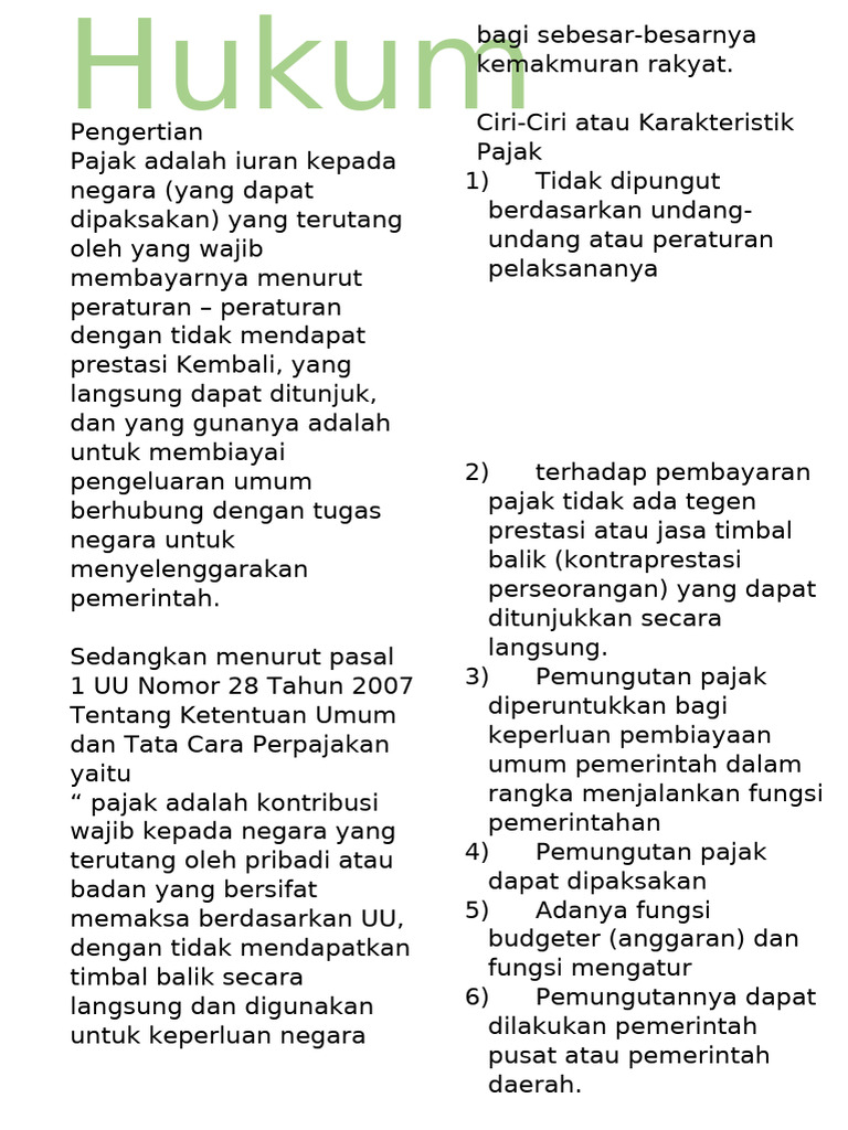 Hukum Pajak | PDF