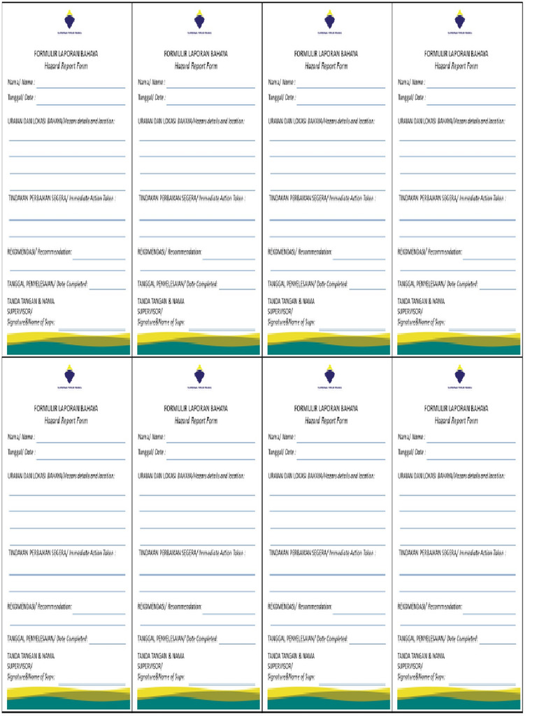 Asr - Hazard Report Form | PDF