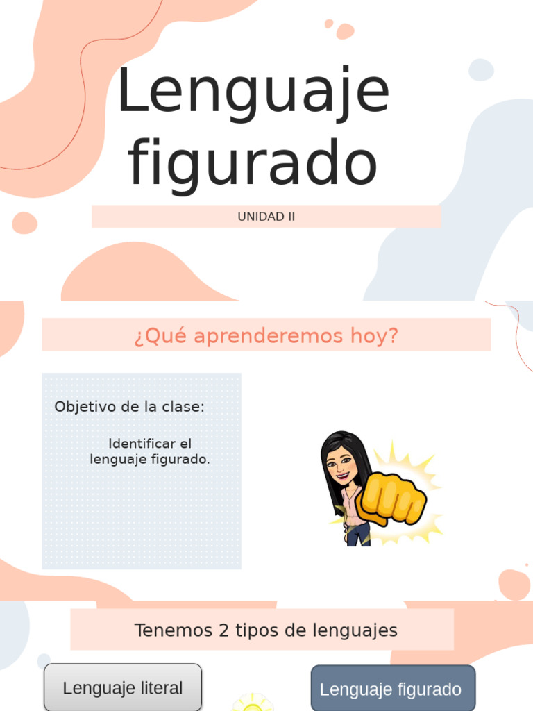 Clase 1 Lenguaje Figurado | PDF