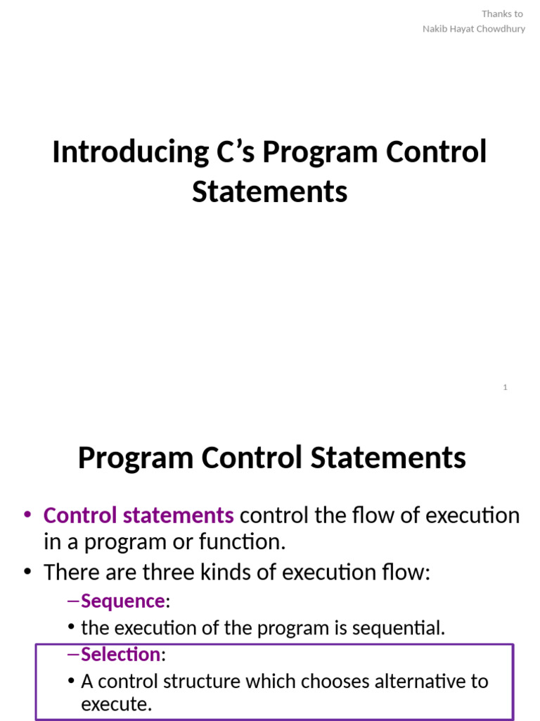 Slide 4 - If-Else | PDF | Control Flow | Software Engineering