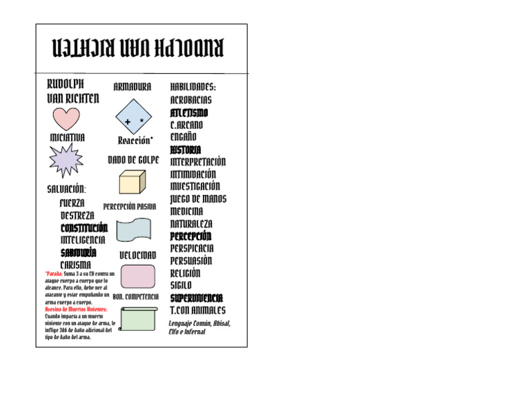 Rictavio Ficha DND | PDF