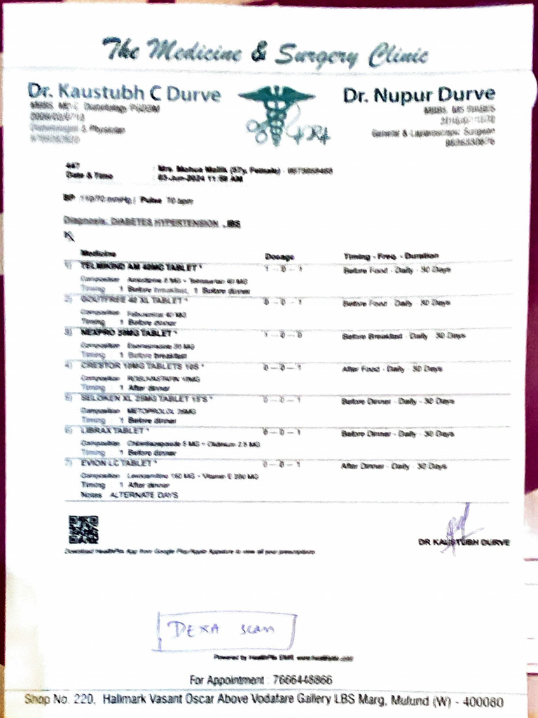 Mohua Prescription 03.05.24 | PDF