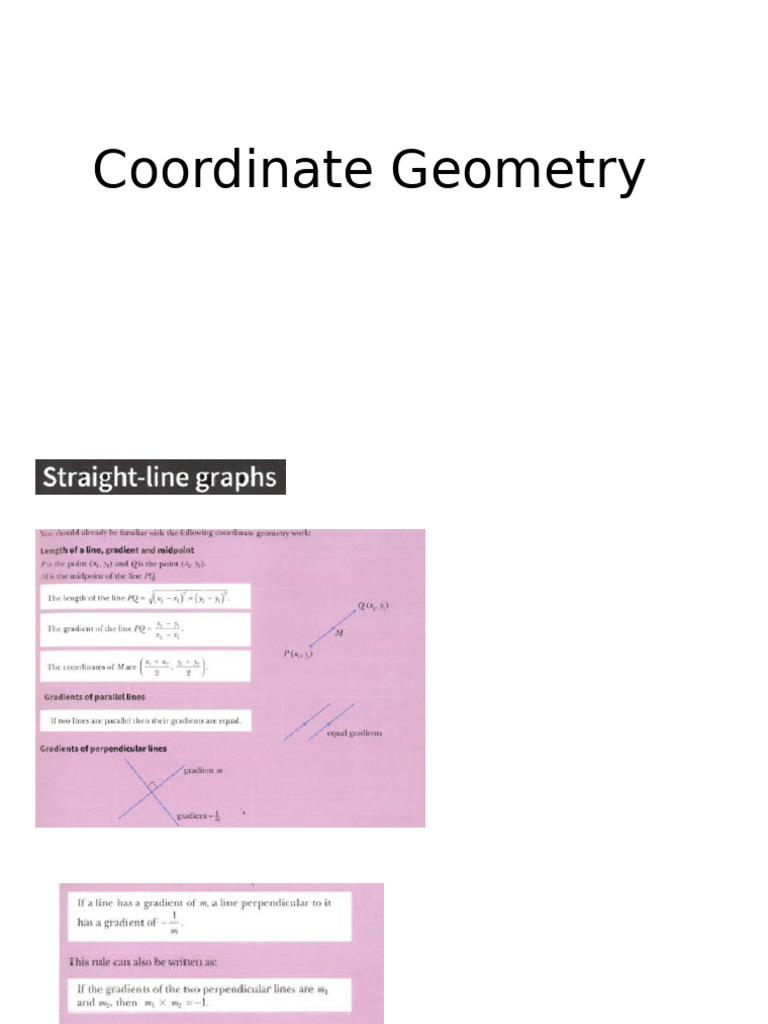 Coordinate Geometry | PDF