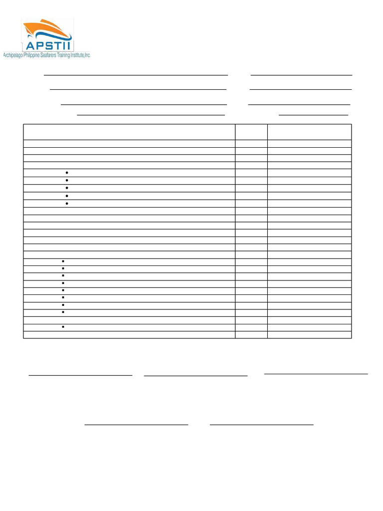 APSTIIOP 001F2 Cadetship Program Checklist NEW | PDF