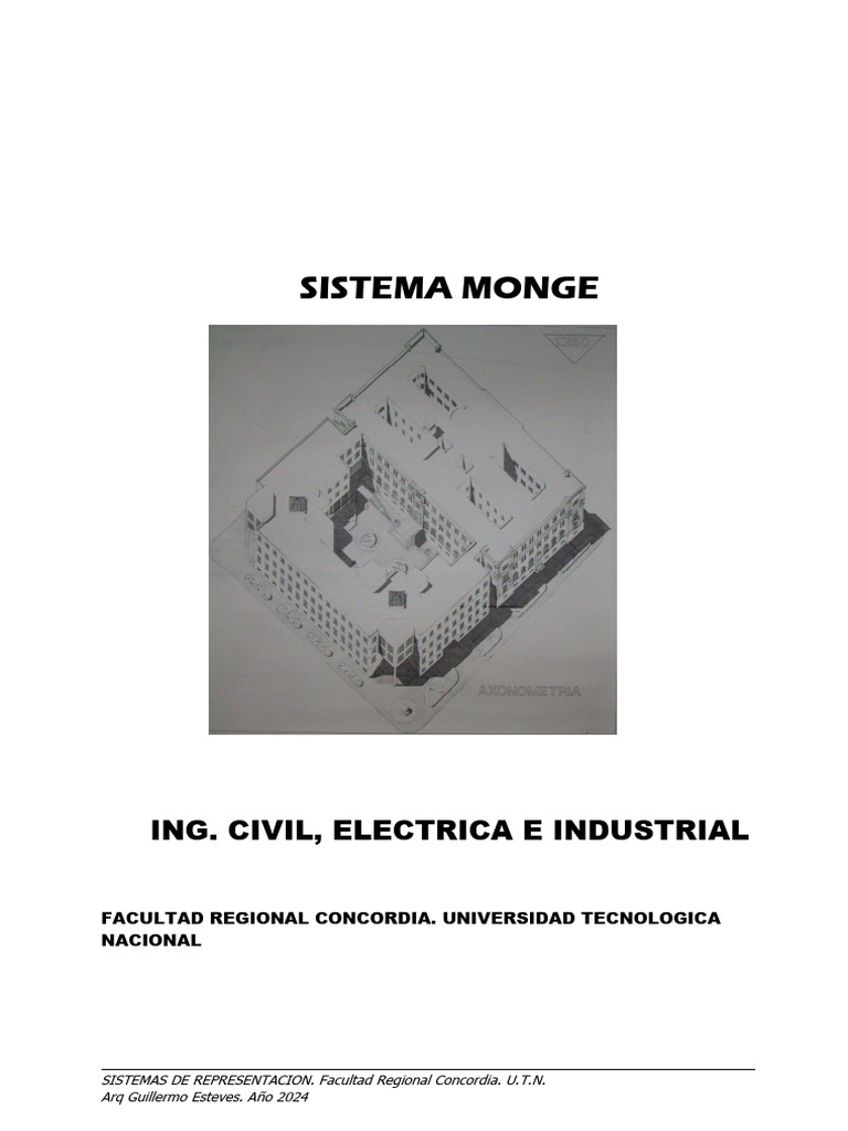 Sistema Monge en Dibujo Técnico | PDF | Perspectiva (Gráfica) | Dibujo ...
