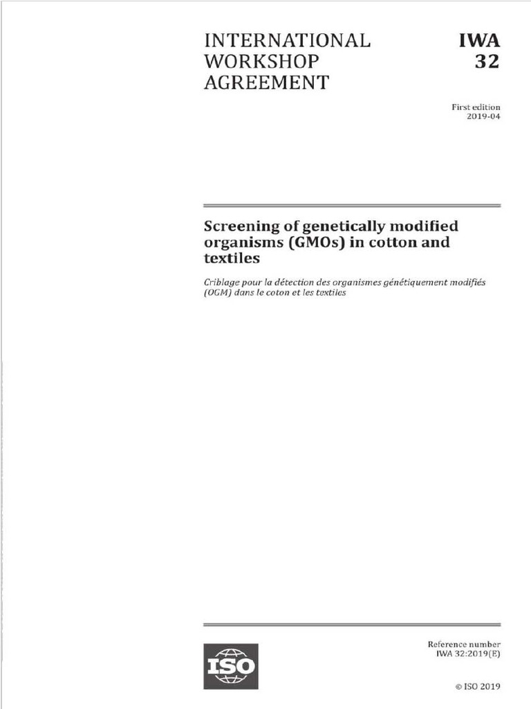 Screening GMOs in Cotton and Textiles | PDF | International ...