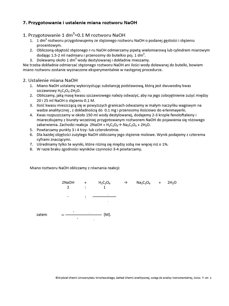 07 NaOH | PDF