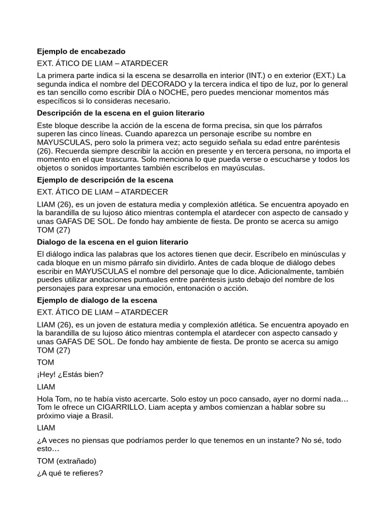 Pasos Escritura Guion Literario | PDF