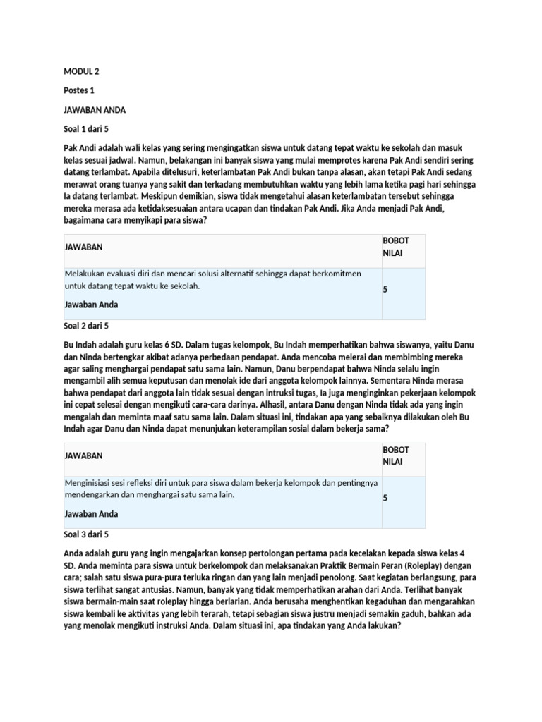 Modul 2.JWB Postes | PDF