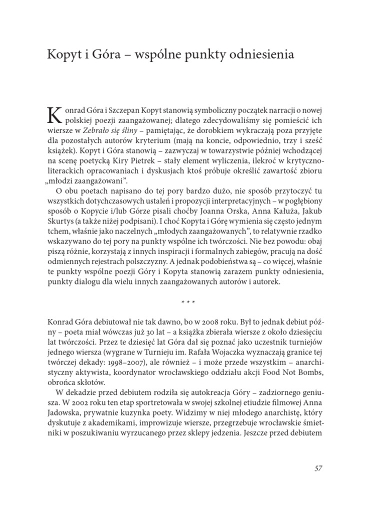 Zebrało Się Śliny 57 61 | PDF