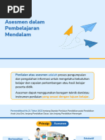 Contoh Bentuk Instrumen Asesmen Formatif, Sumatif, Diagnostik | PDF