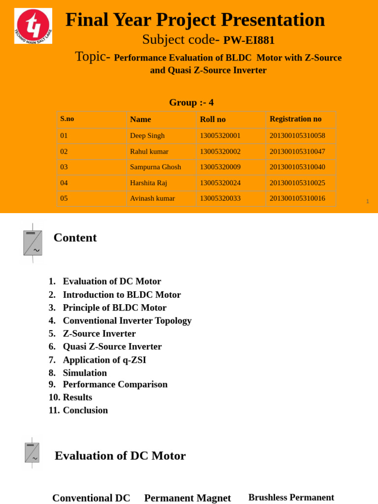 Final Year Project | PDF | Electric Motor | Power Inverter