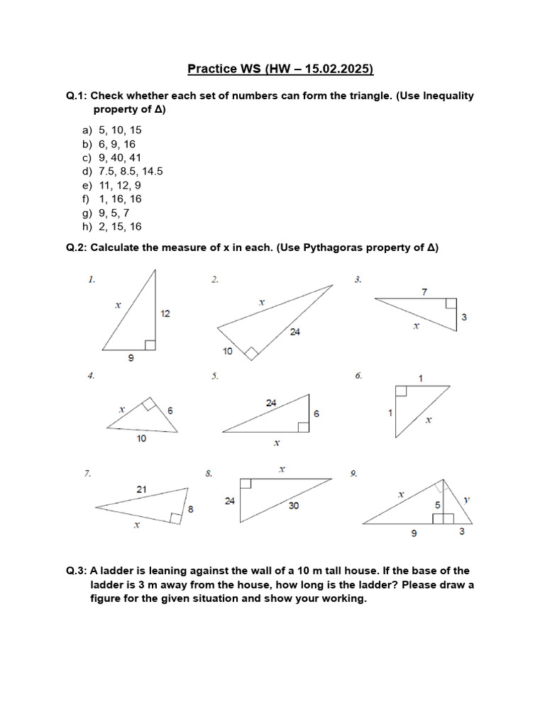 Grade 7 Practice WS (HW 15.02.25) | PDF