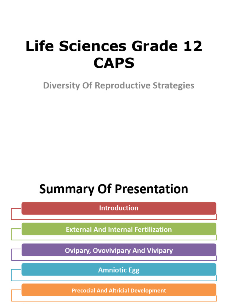 PP4. Diversity of Reproductive Strategies | PDF | Egg | Fertilisation