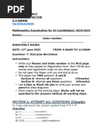 2023 NESA Mathematics Exam Paper | PDF | Equations | Mathematics