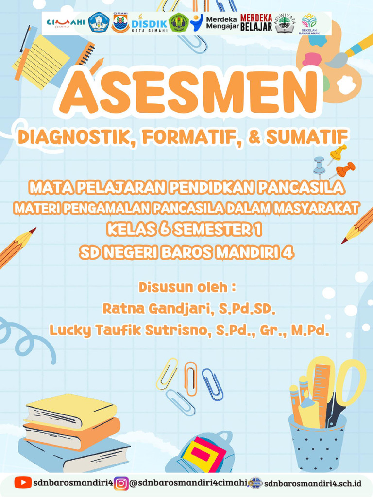 Asesmen Kls 6 PPKN - Pengamalan Pancasila Dalam Kehidupan Masyarakat | PDF