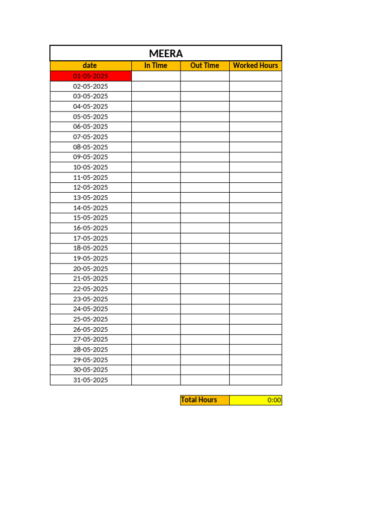 Time Table Attendance | PDF