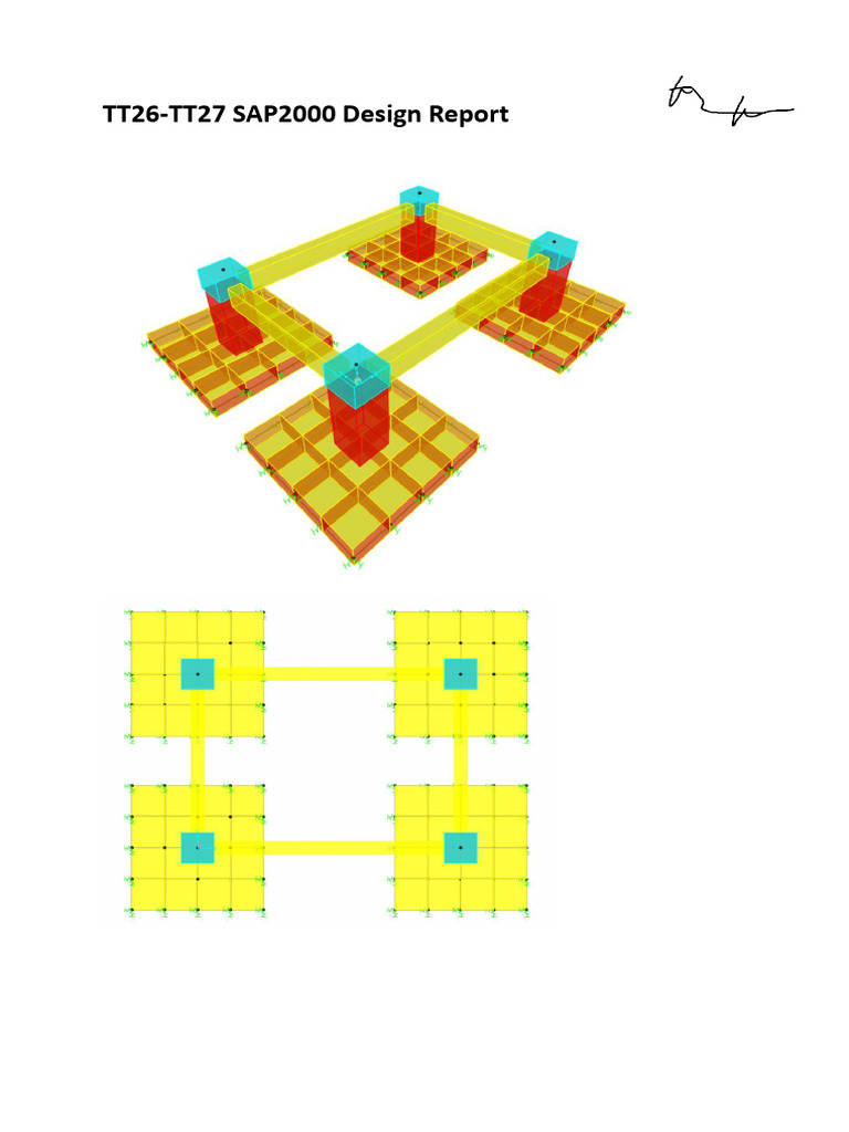 TT26-27 SAP2000 Design Report | PDF | Structural Engineering