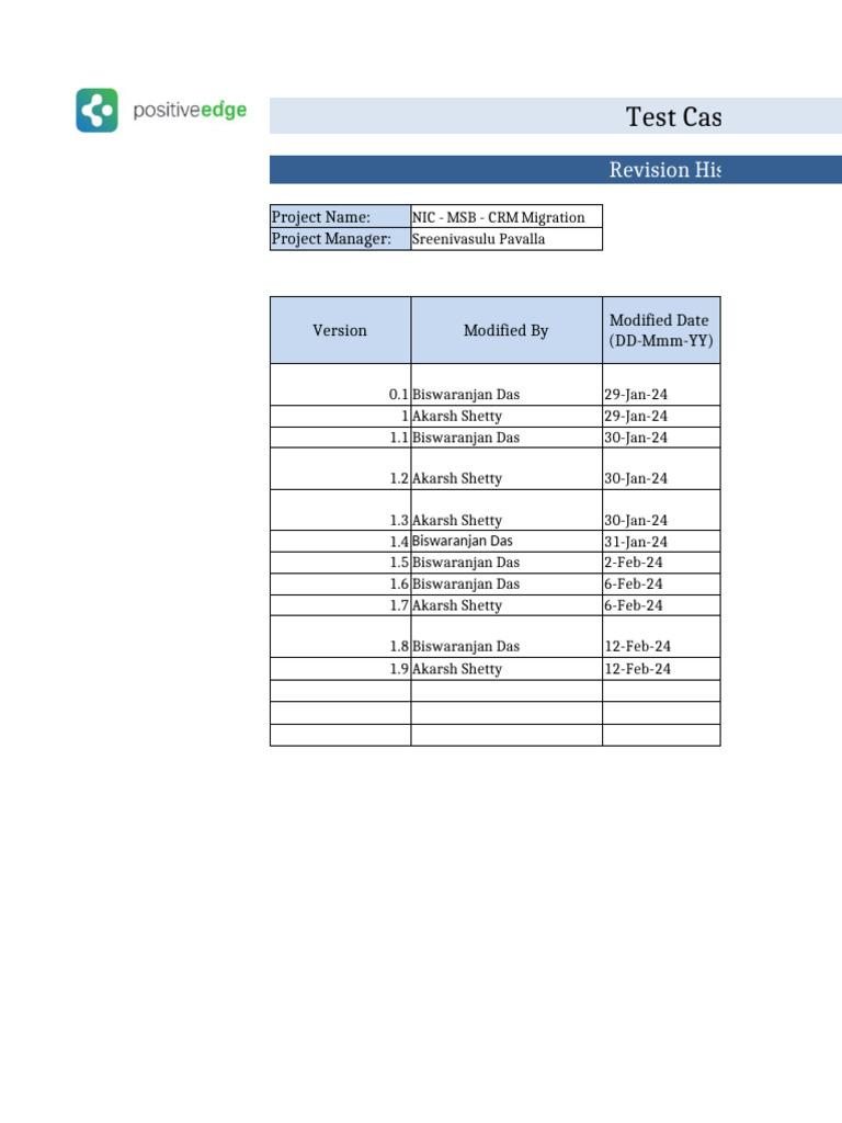 Nic - MSB Test Case | PDF | Customer Relationship Management | Button ...