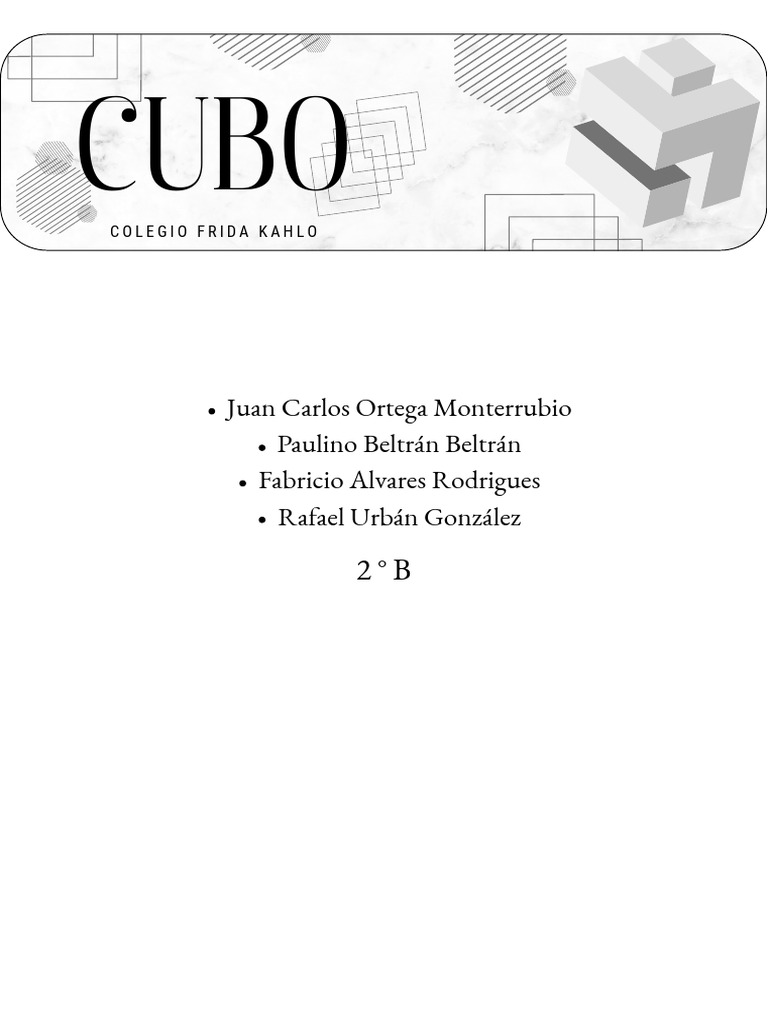 CUBO | PDF | Volumen | Litro