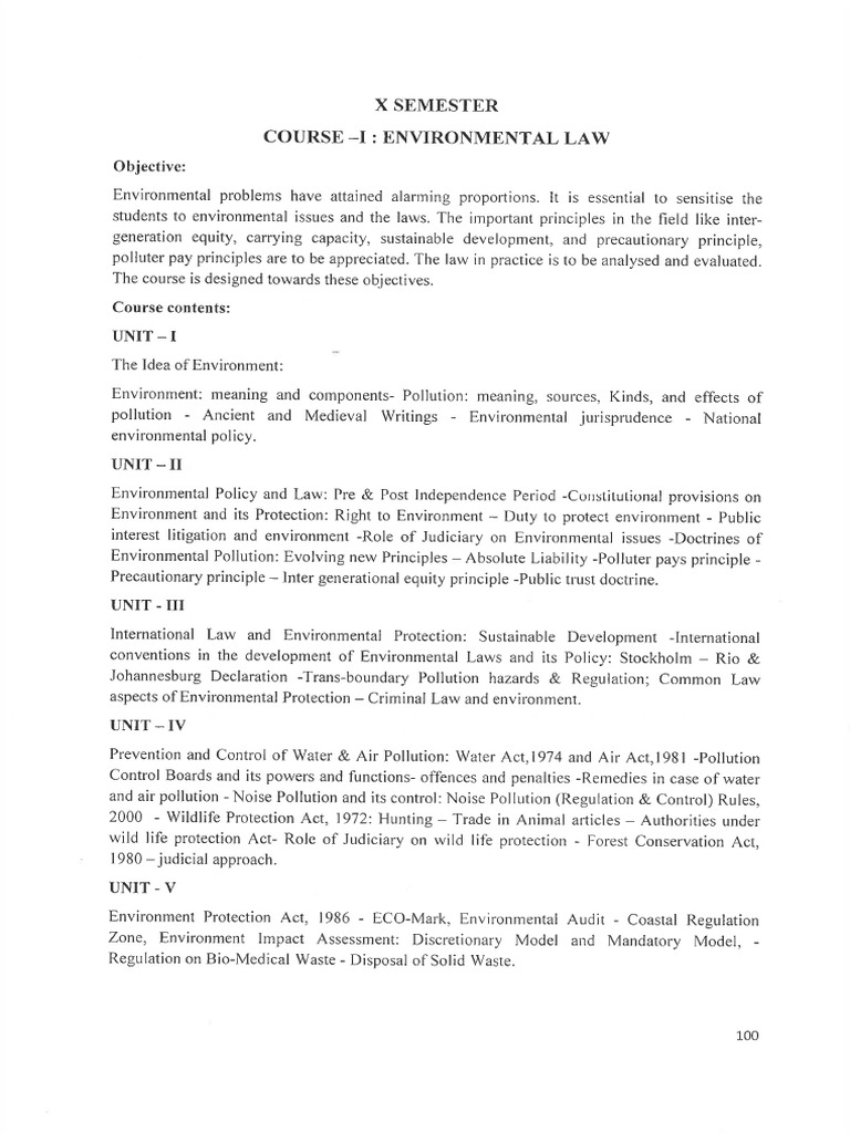 Environmental Law | PDF