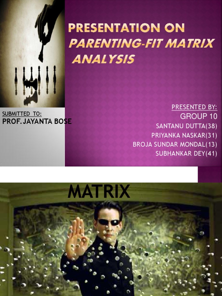 Presentation On Parenting-Fit Matrix | PDF | Business | Marketing