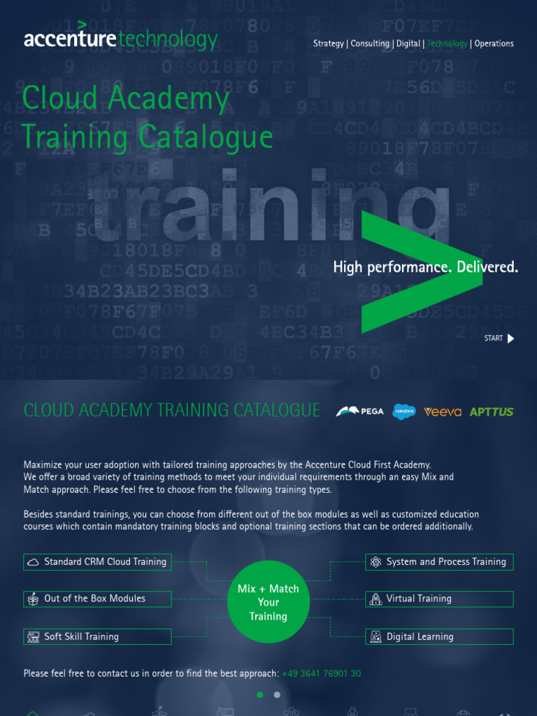 Accenture Cloud First Training Catalogue 2018 | PDF | System