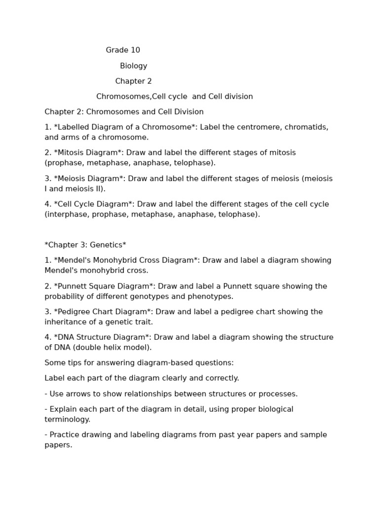 Grade 10 ch3 Bio Chromosomes and Genetics | PDF | Genetics | Dominance (Genetics)