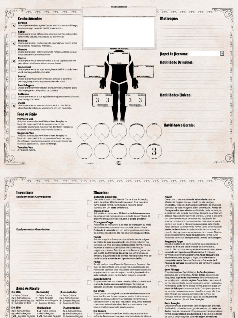 Ficha Teodor Oblivio | PDF