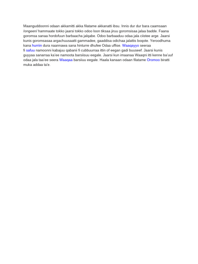 Odaa | PDF