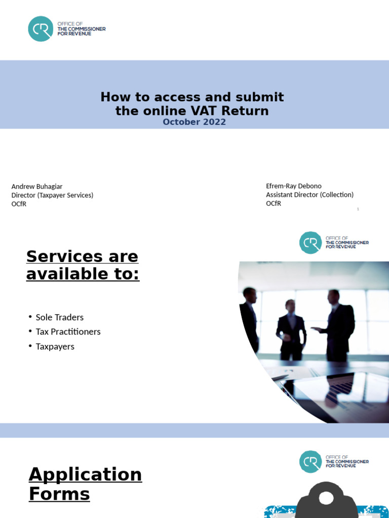 How To Access and Submit The Online VAT Return October 2022 | PDF ...