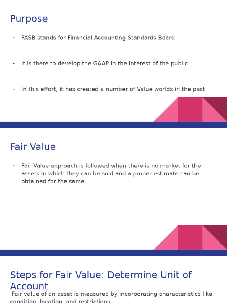 FASB Value Worlds | PDF | Fair Value | Goodwill (Accounting)